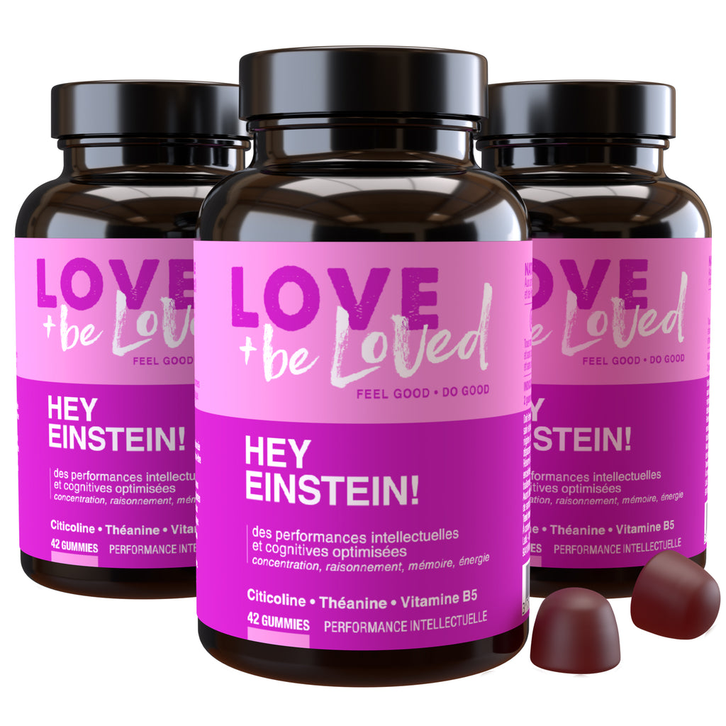 Boostez votre Concentration et Mémoire avec les gummies Hey Einstein! – Love and be Loved